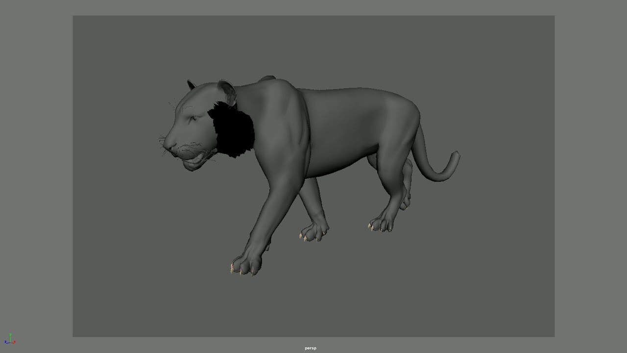 ArtStation - Tiger walk animation