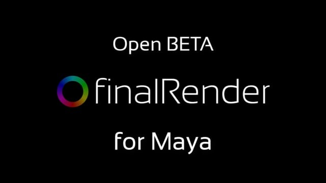ArtStation - finalRender Maya version - Getting Started video