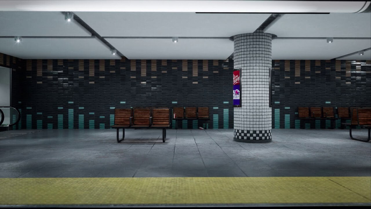 ArtStation - Subway Platform