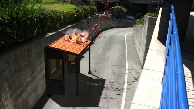 ArtStation - Explosion at Bus Stop