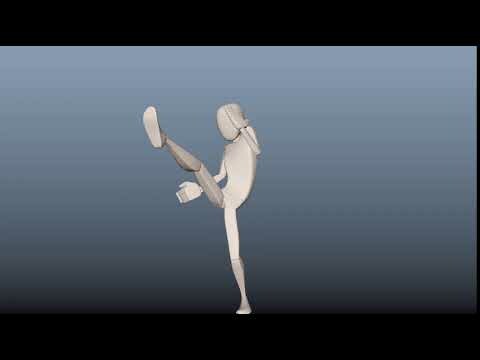 ArtStation - Front Kick Animation