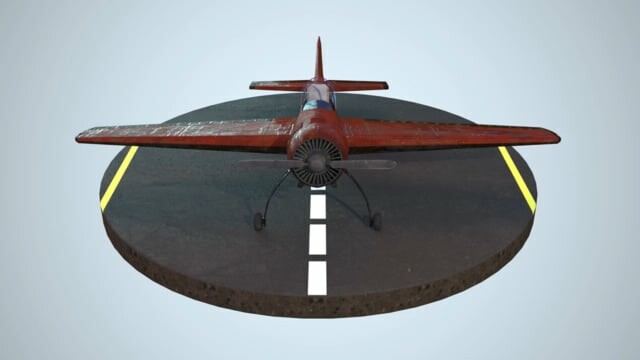 ArtStation - Old Rusty Airplane