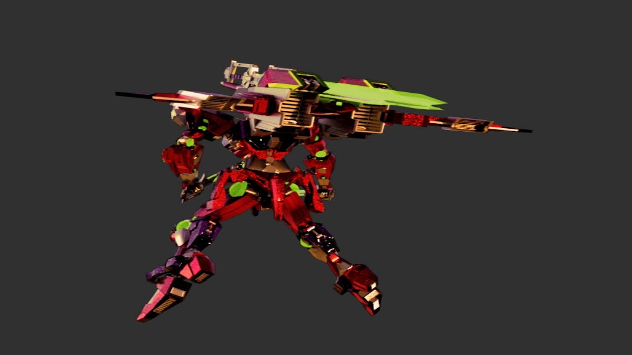 ArtStation - Red Mech concept