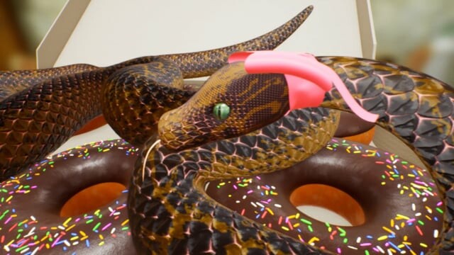 ArtStation - Doughnut Snake live/decayed material
