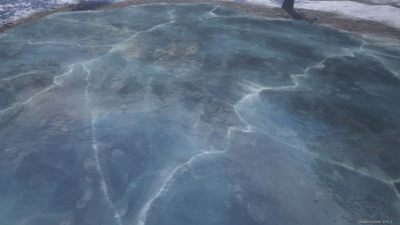 ArtStation - UE4 Ice Material test / ES3