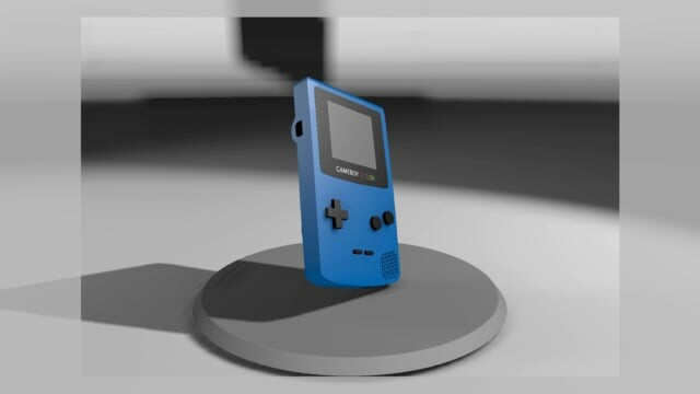 ArtStation - Gameboy Color 3D Model
