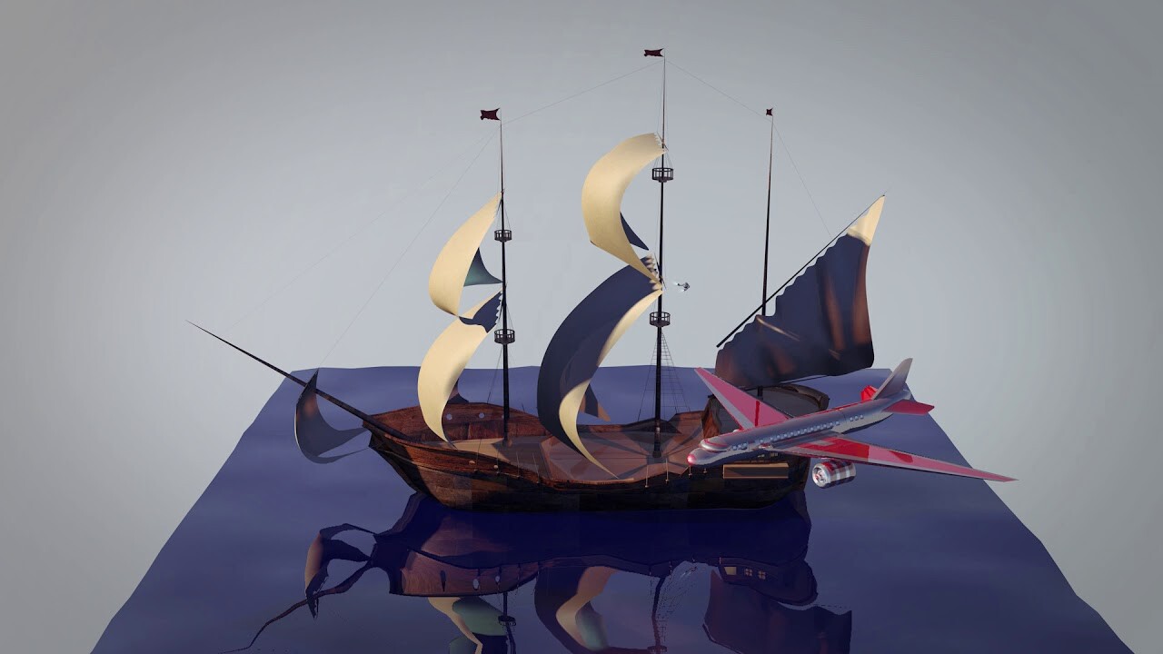 ArtStation - 3D Pirate Ship