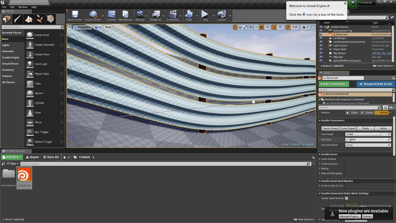 ArtStation - Houdini WIP - Procedural Fence Tool