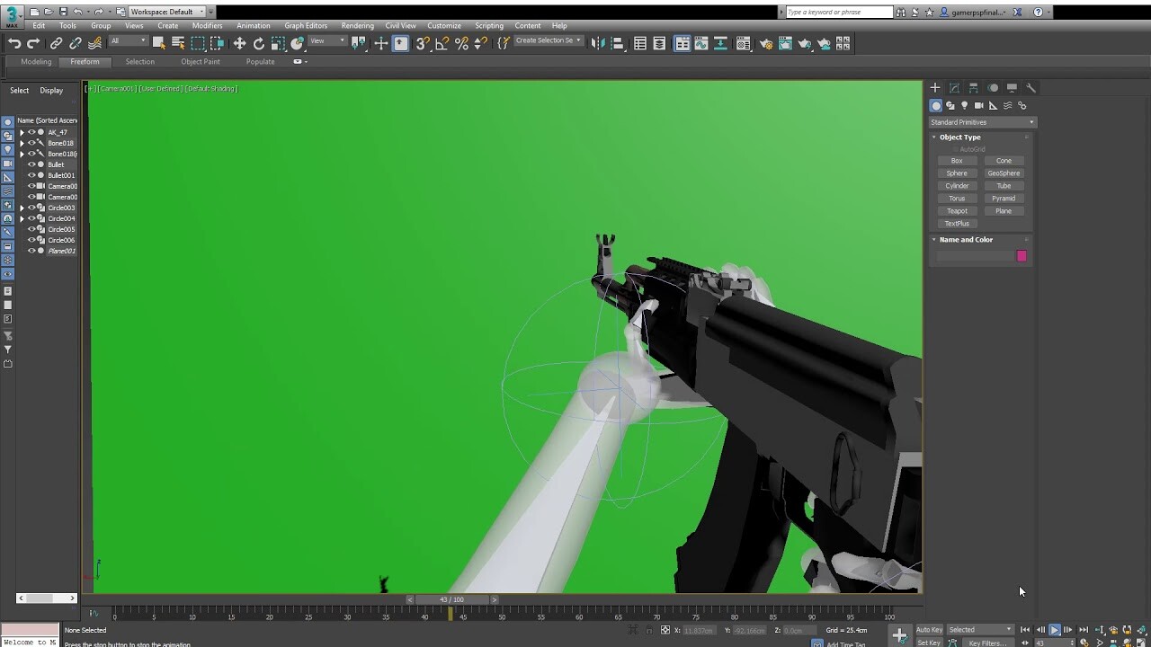 ArtStation - Gun Melee Attack Animation