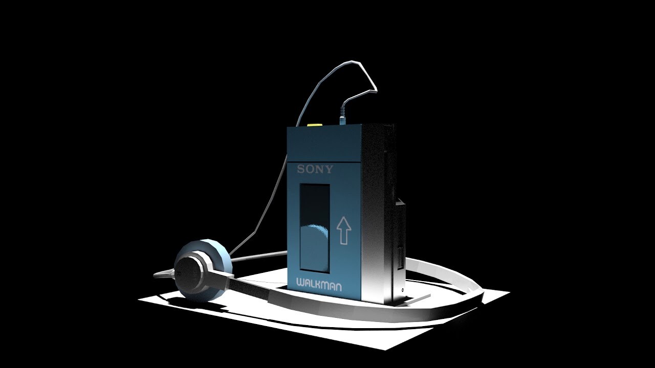 ArtStation - Sony Walkman Model (Renders + Turntable)