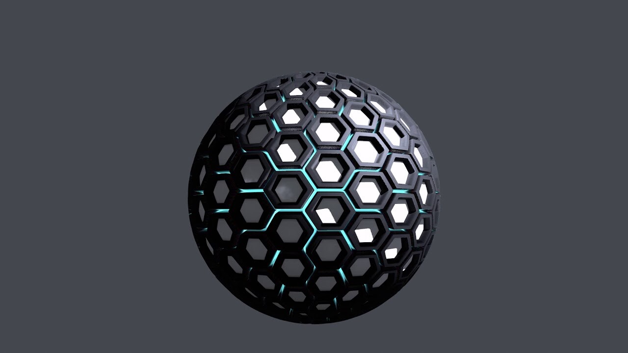 ArtStation - Sci-Fi Hex Material