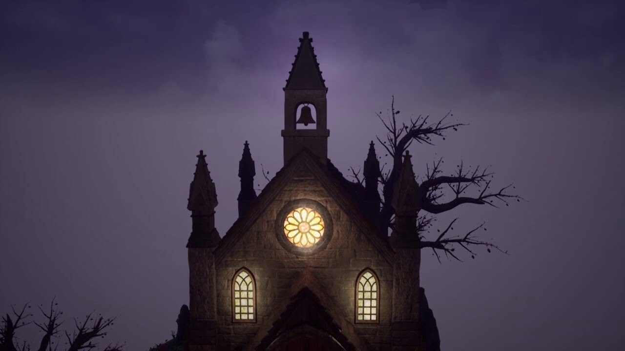ArtStation - Spooky Chapel Diorama