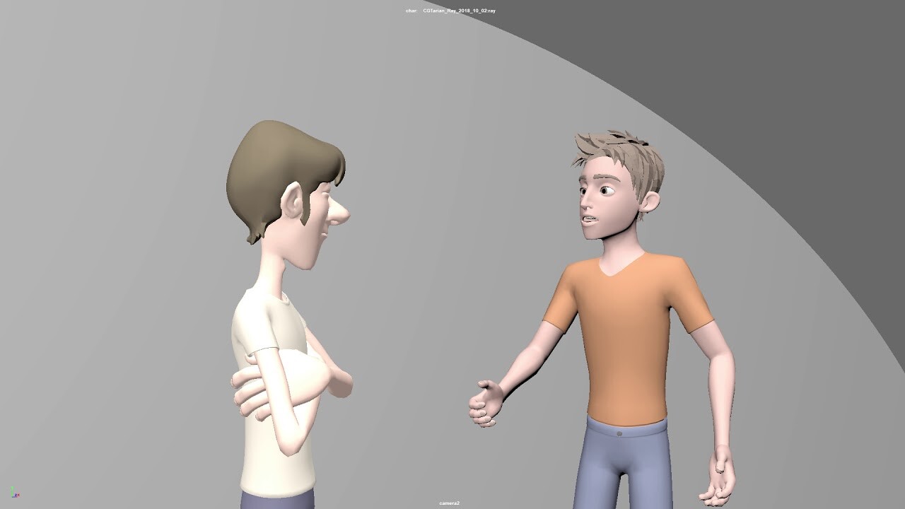 ArtStation - Talking Scene 2