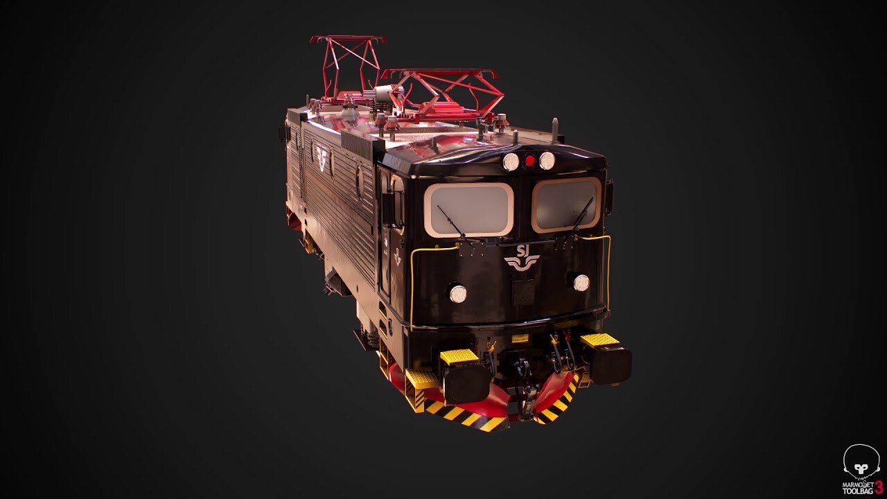 ArtStation - Swedish SJ RC6 Locomotive