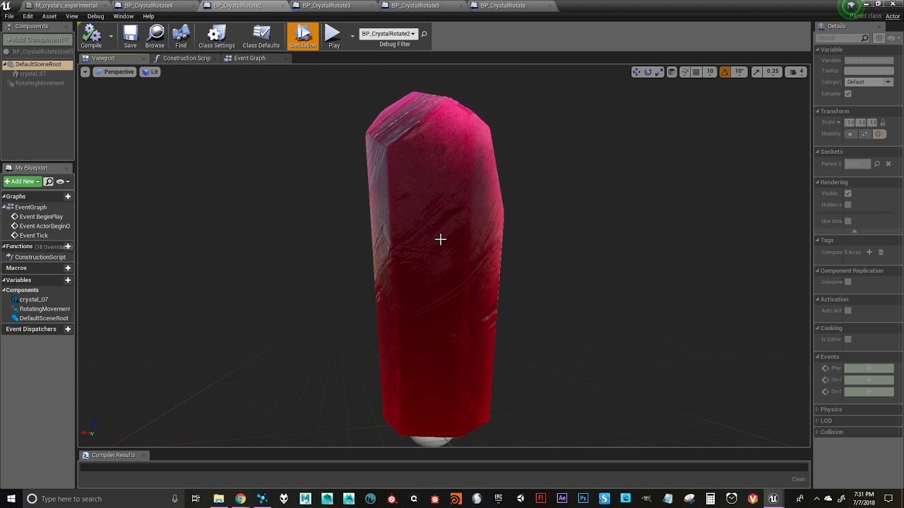 ArtStation - Crystal subsurface material