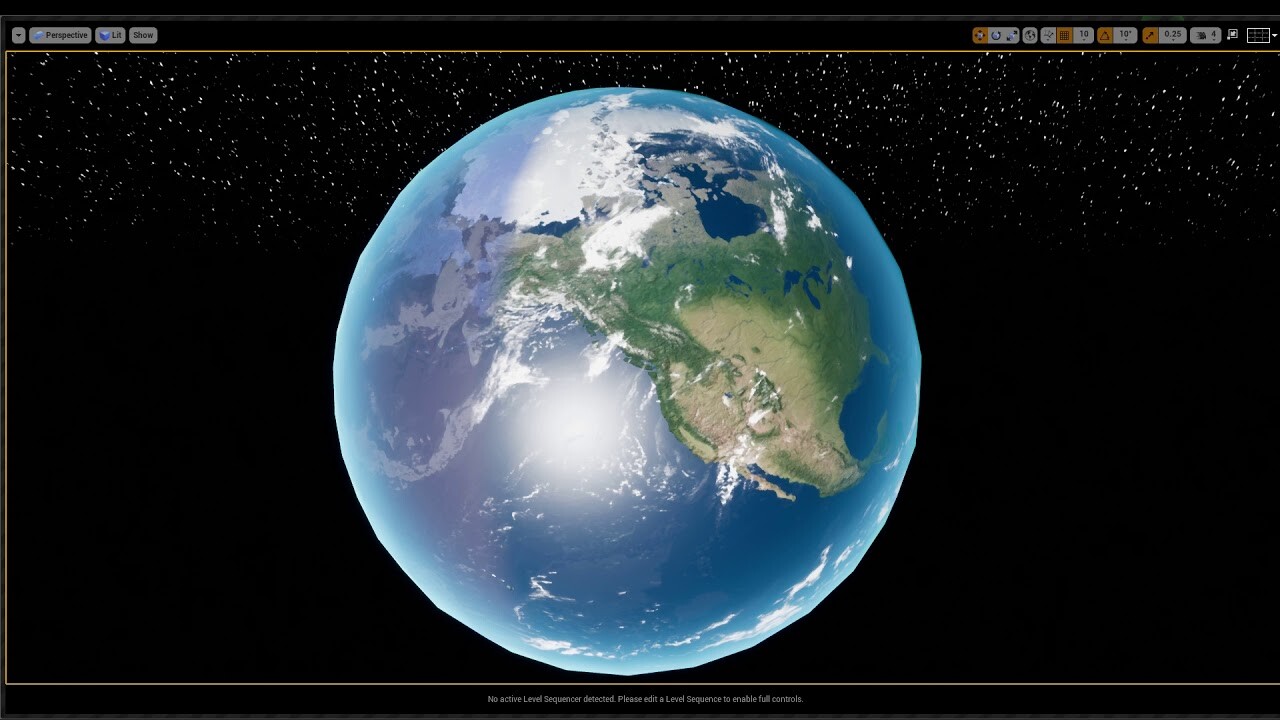 ArtStation - Earth model in Unreal Engine