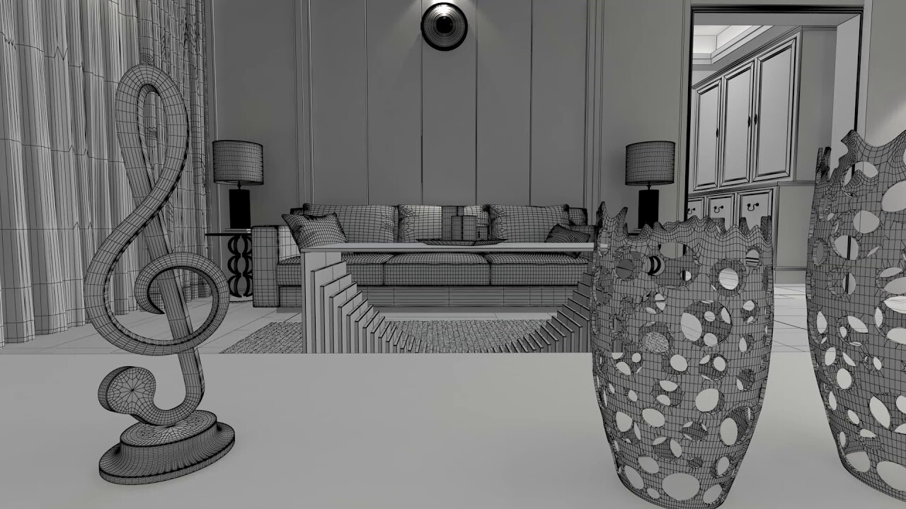 ArtStation - Interior v ray lighting 1