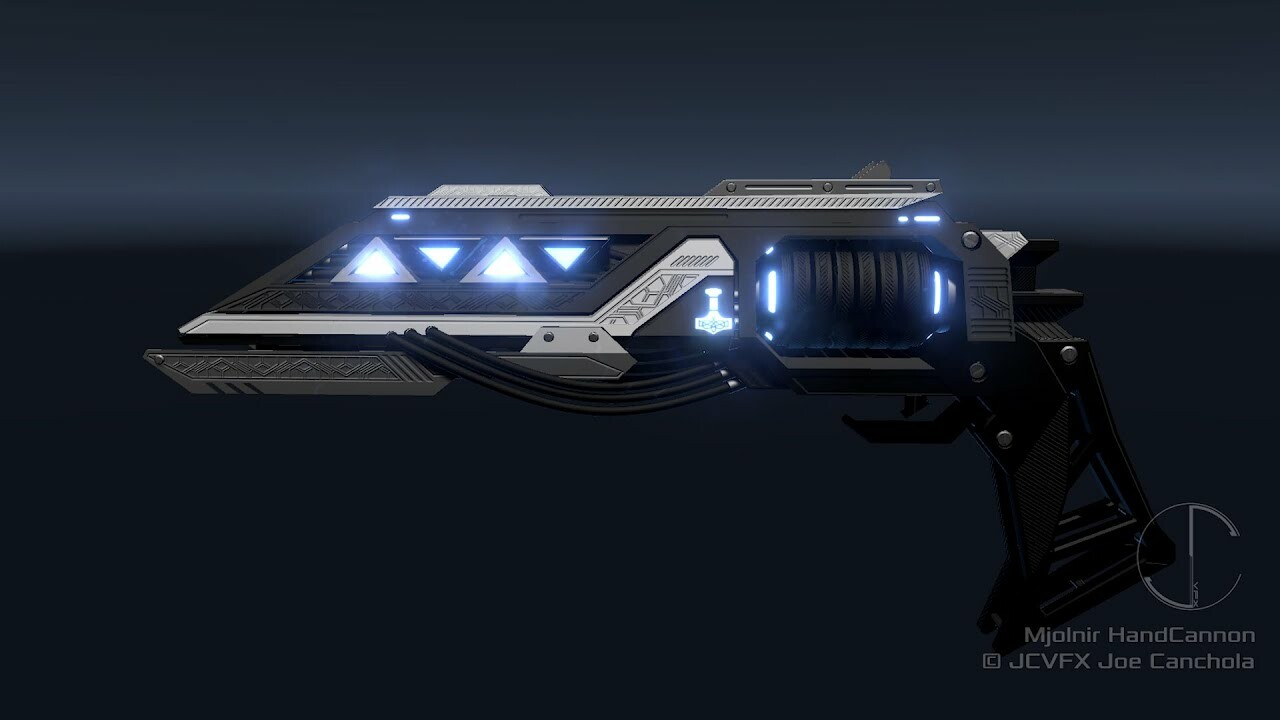 ArtStation - Mjolnir Hand Cannon V3