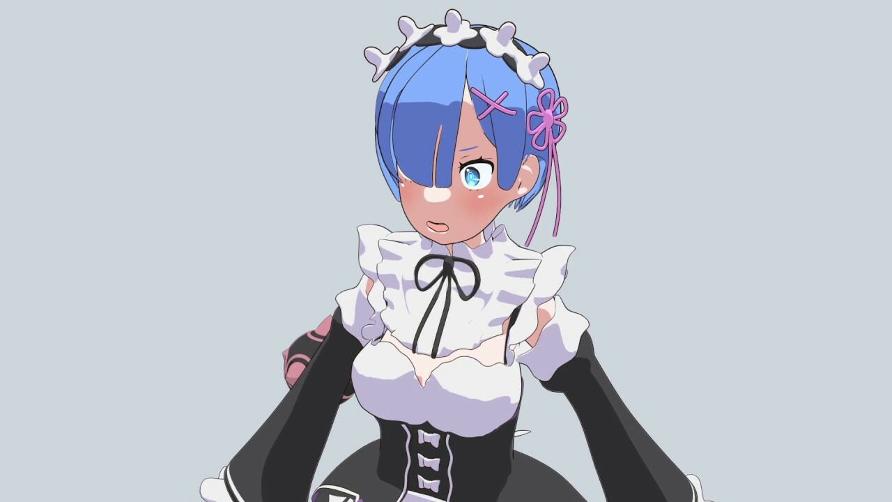 ArtStation - Rem fights with Ram ? | Re:Zero Fan Made 3D Animation