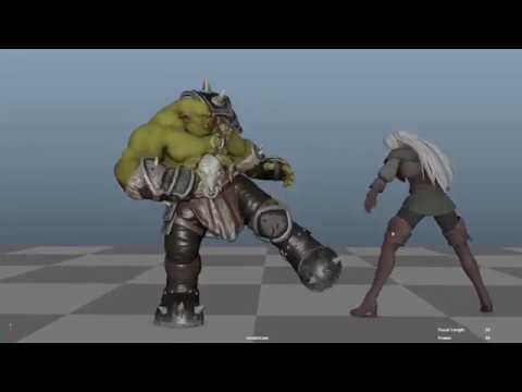 ArtStation - Dual fight game animation