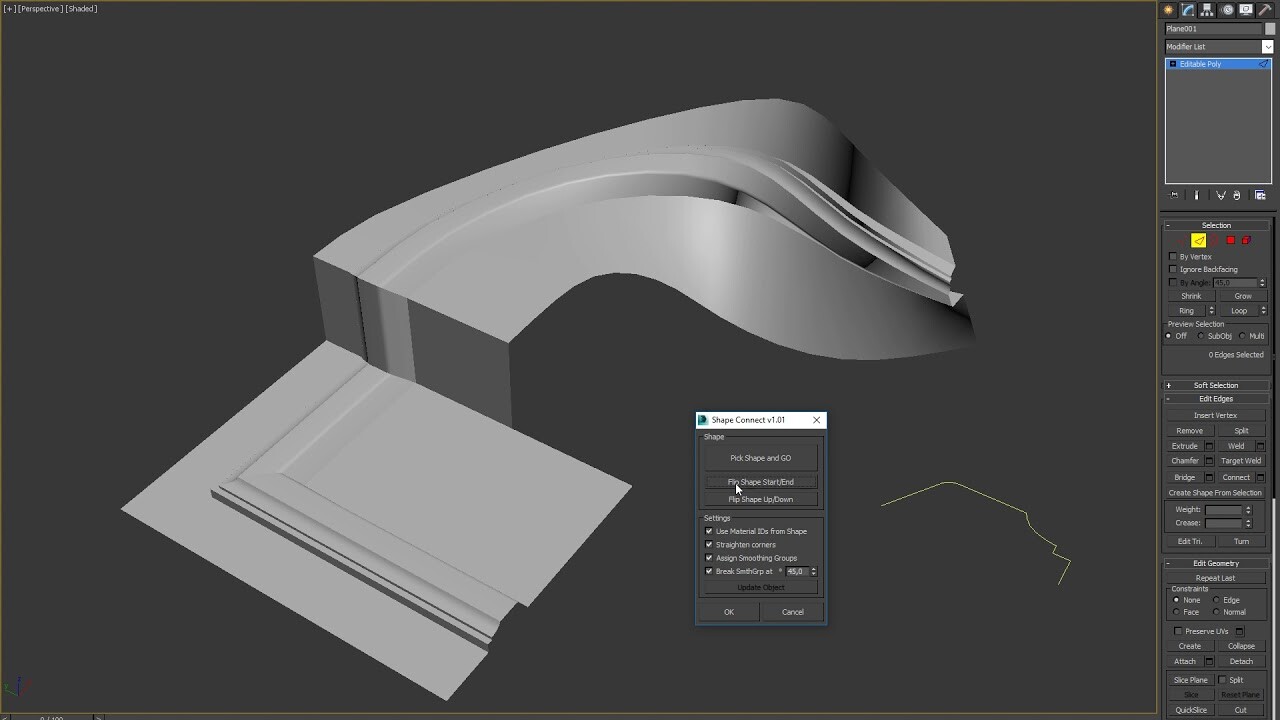 ArtStation - (Free) ShapeConnect Maxscript