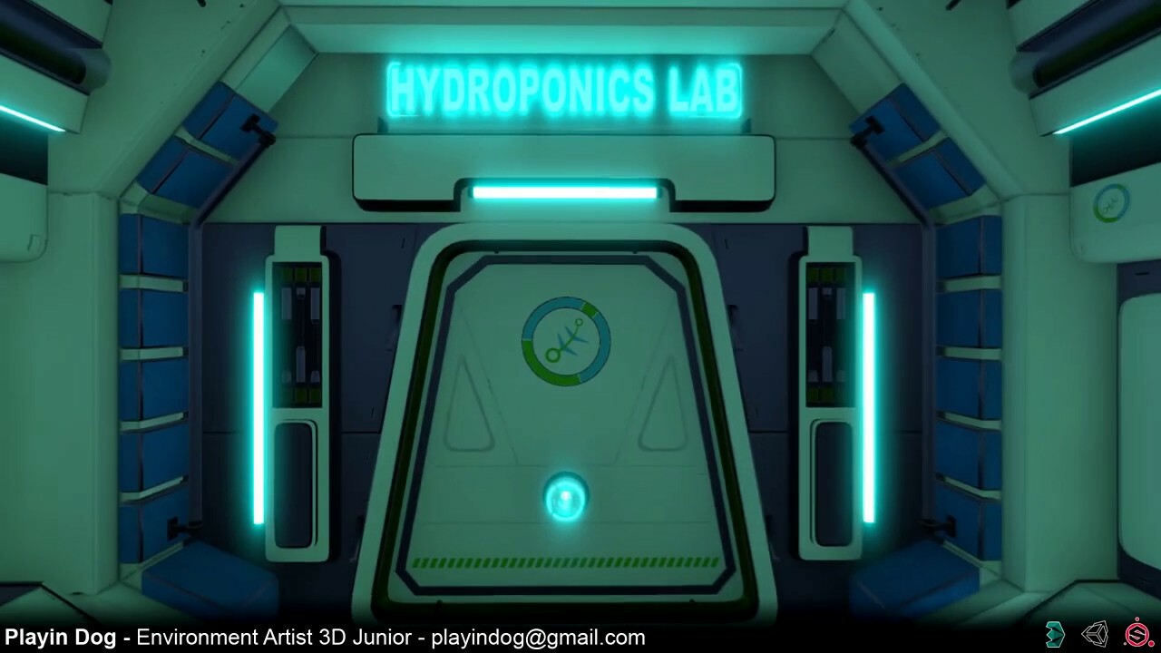ArtStation - Hydroponics Laboratory - 3D Sci-Fi Level Kit