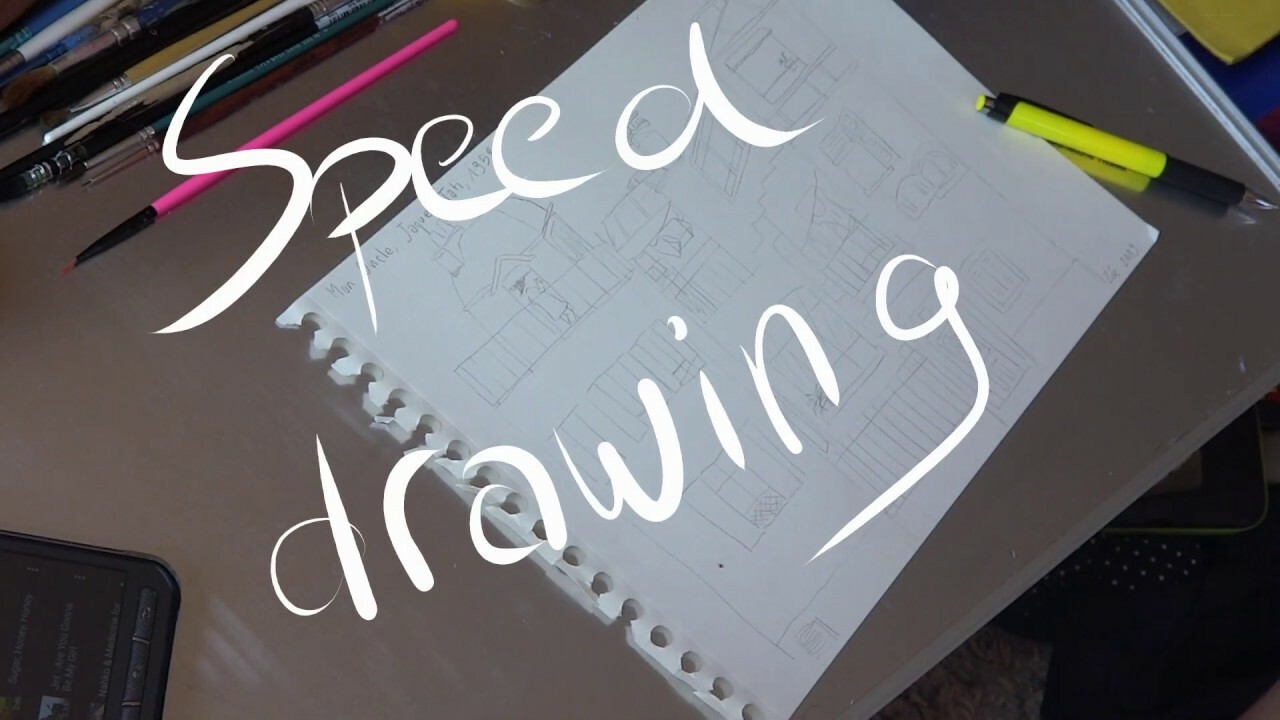 ArtStation - Speed drawing - Aquarelle - Mon oncle Tati