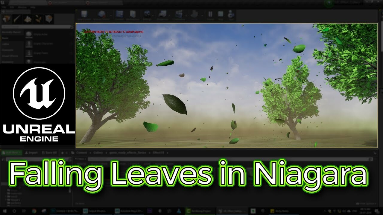 ArtStation - Unreal Engine Falling Leaves in Niagara Tutorial