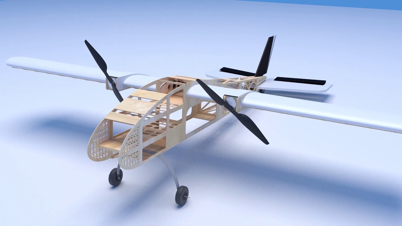 ArtStation - 3D animation of assembly of a UAV