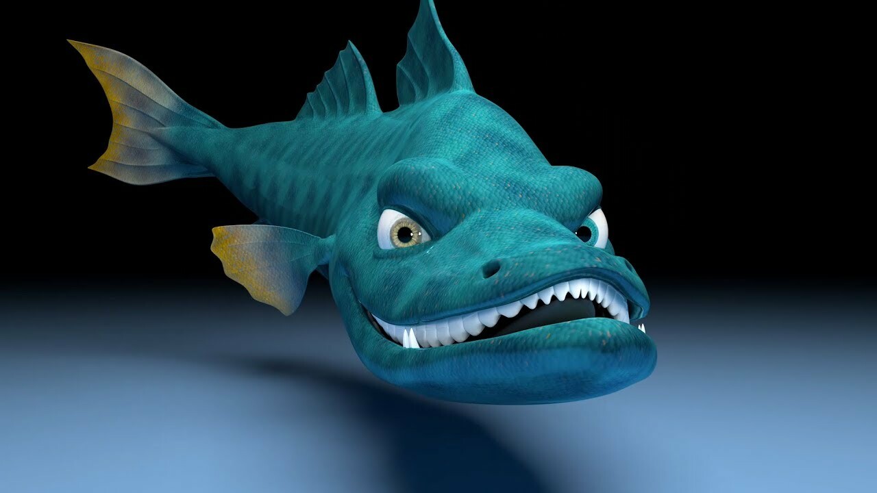 ArtStation - LipSync n Acting Animation - Snook fish rig [3D]