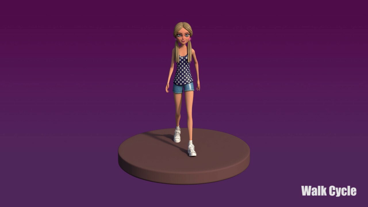 ArtStation - Female_Walk_Cycle