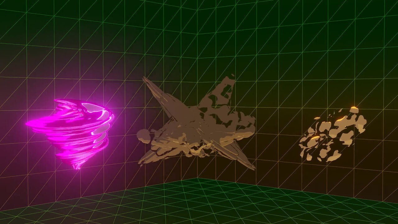 ArtStation - Anime NPR Explosion, Cloud and Whirlwind.