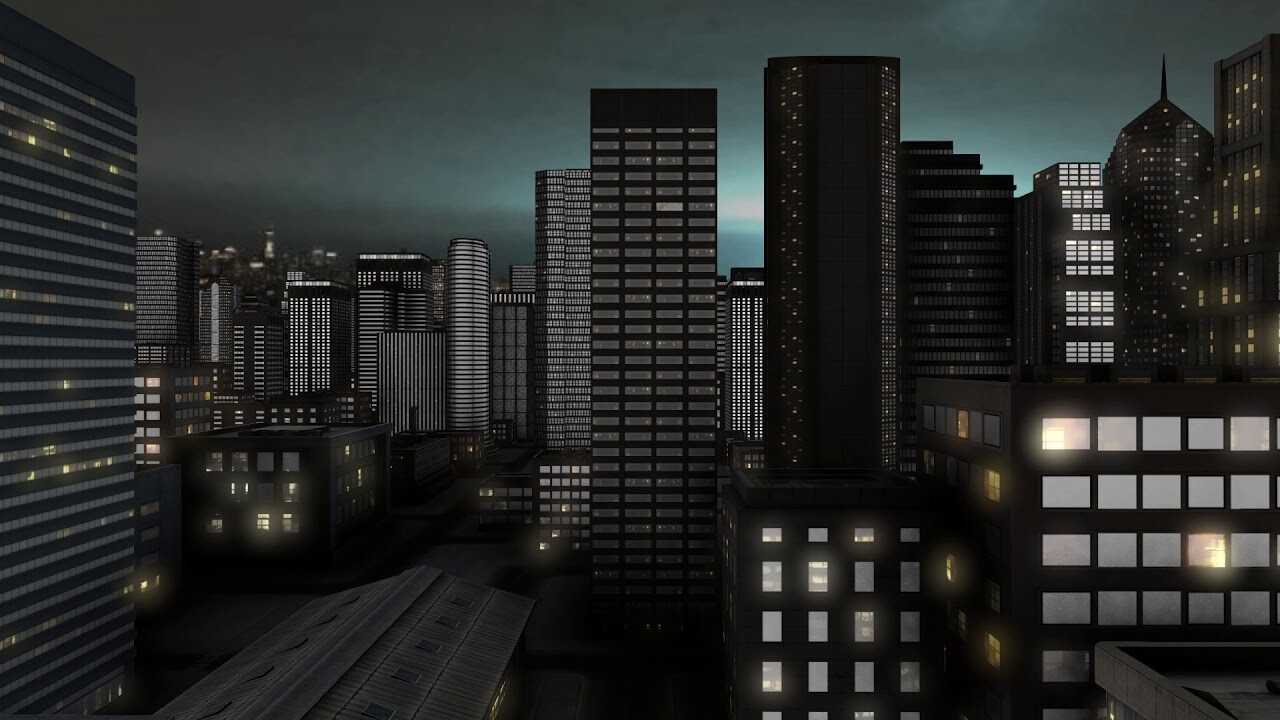 ArtStation - City fly - with after effects and element 3D