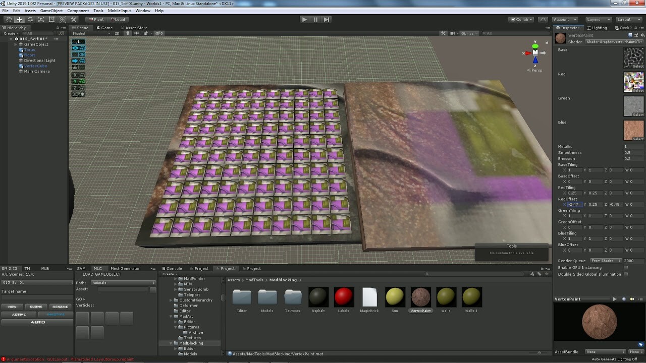 ArtStation - Vertex paint and texture atlases/ Special shader/.
