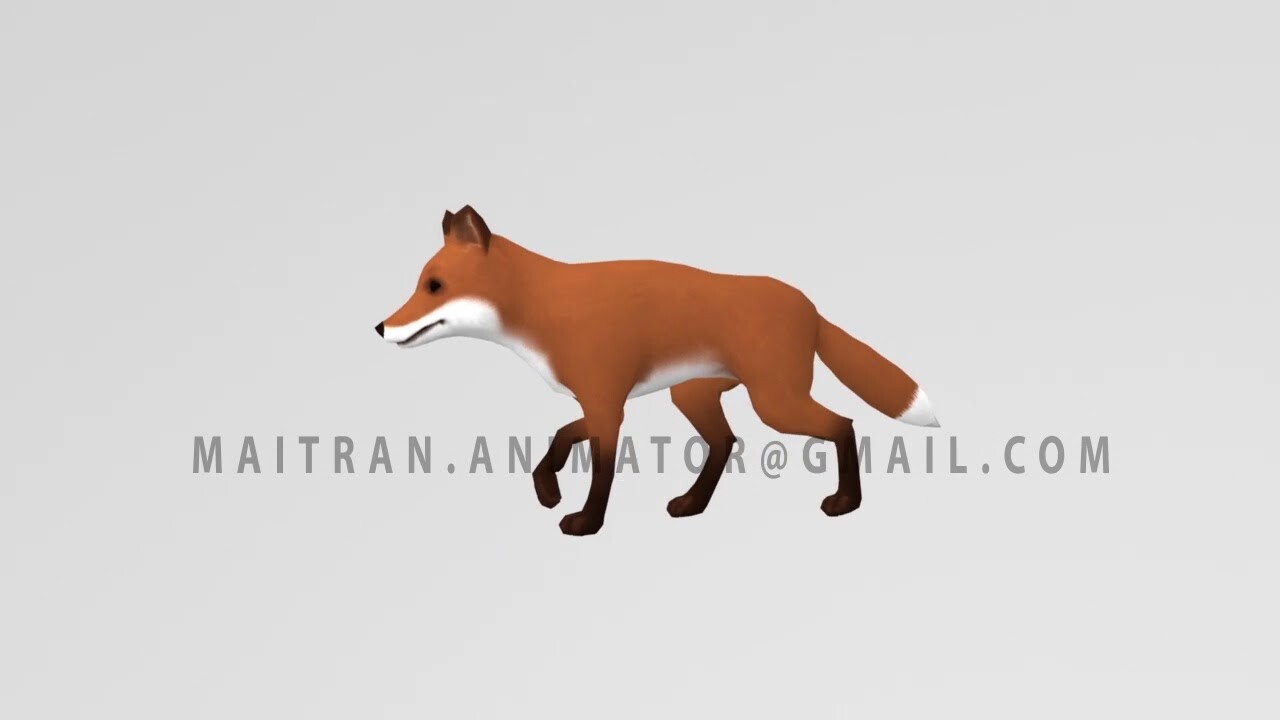 ArtStation - Fox walking animation 2018