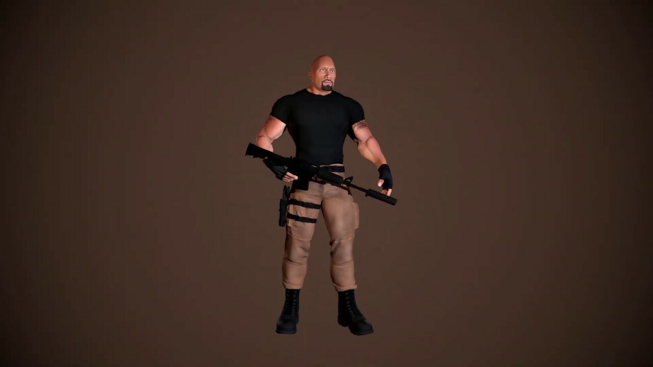 ArtStation - 3D Character Dwayne Johnson
