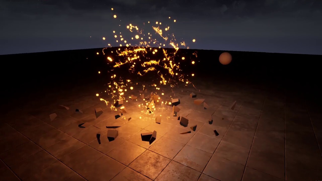 ArtStation - Energy Attack in unreal engine