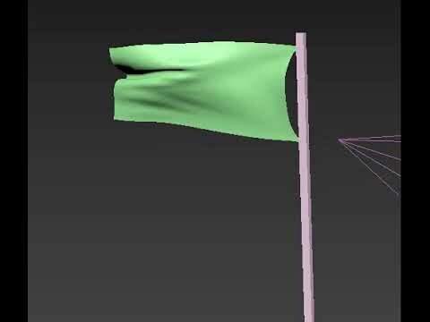 ArtStation - 3D Flag Simulation