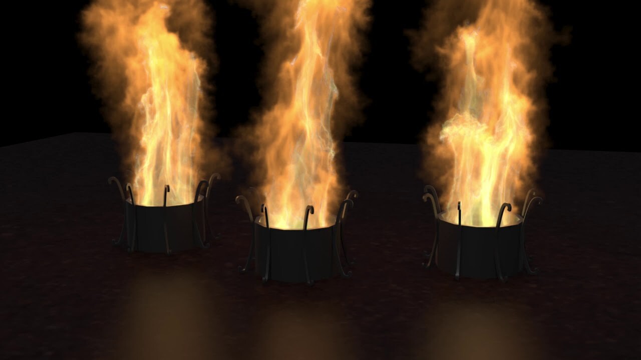 ArtStation - Houdini FX - Pyro Cluster Art Test