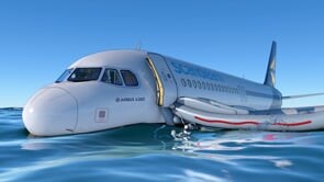 ArtStation - Airbus A320 EVAC slide deployment at sea
