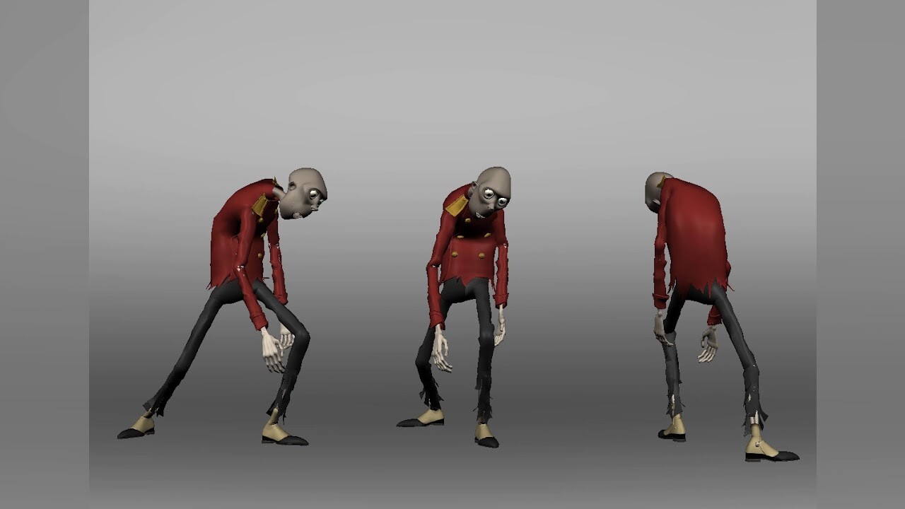 ArtStation - Zombie Walk from Portfolio 4