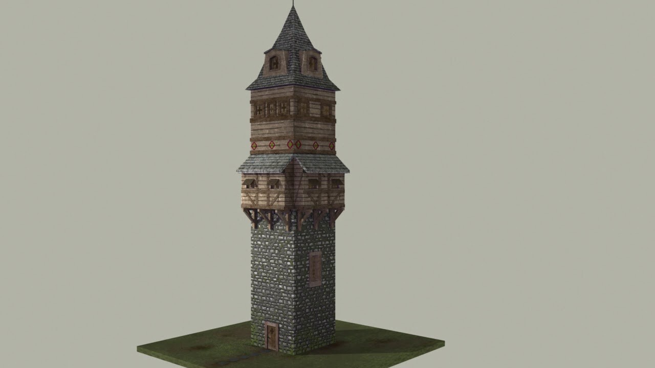ArtStation - Medieval Guard Tower