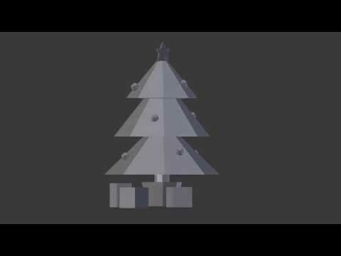 ArtStation - Low poly Christmas tree