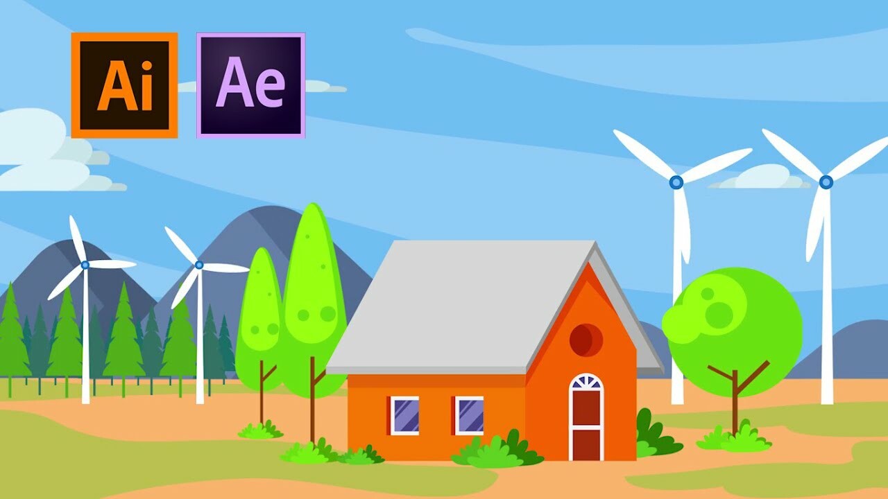 ArtStation - Animating a Environment Scene in After Effects - After ...