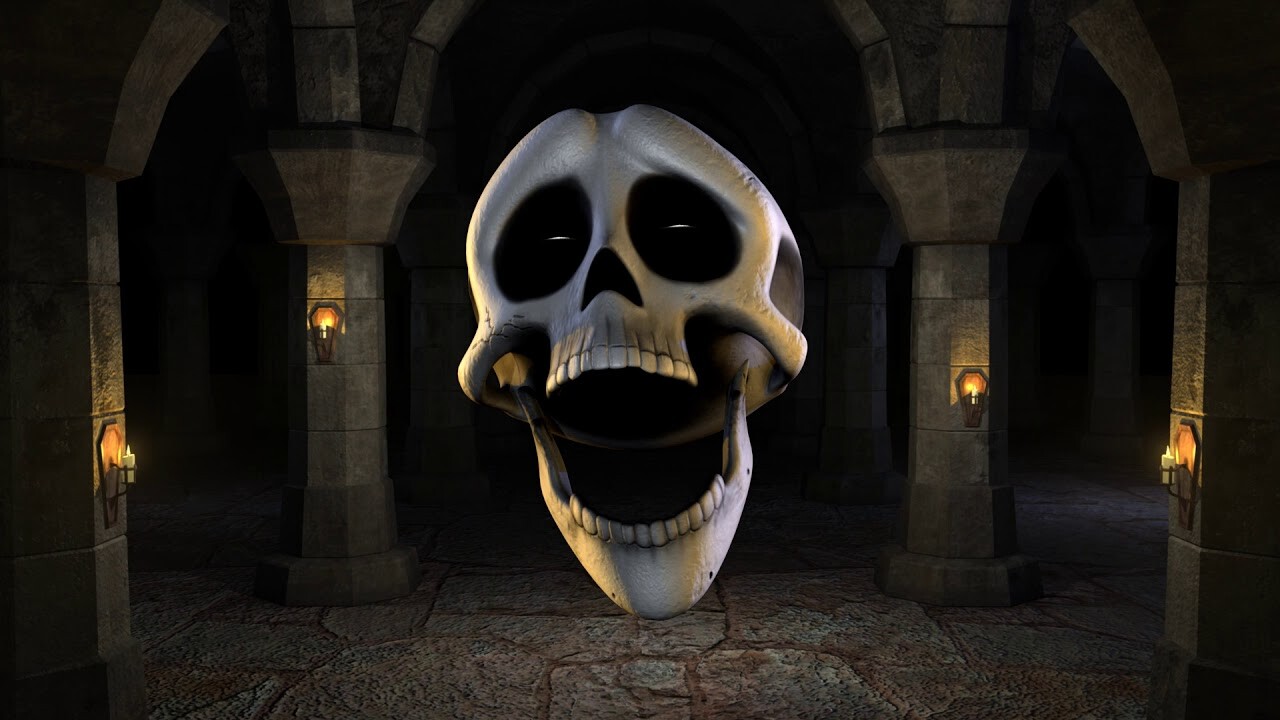 ArtStation - Skull Head tries to tell a Story