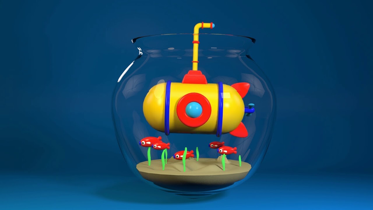 ArtStation - Cartoon Fish Bowl