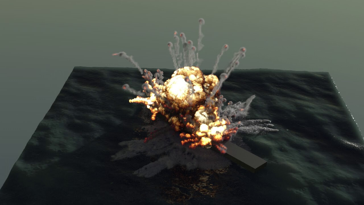 ArtStation - Ship explosion