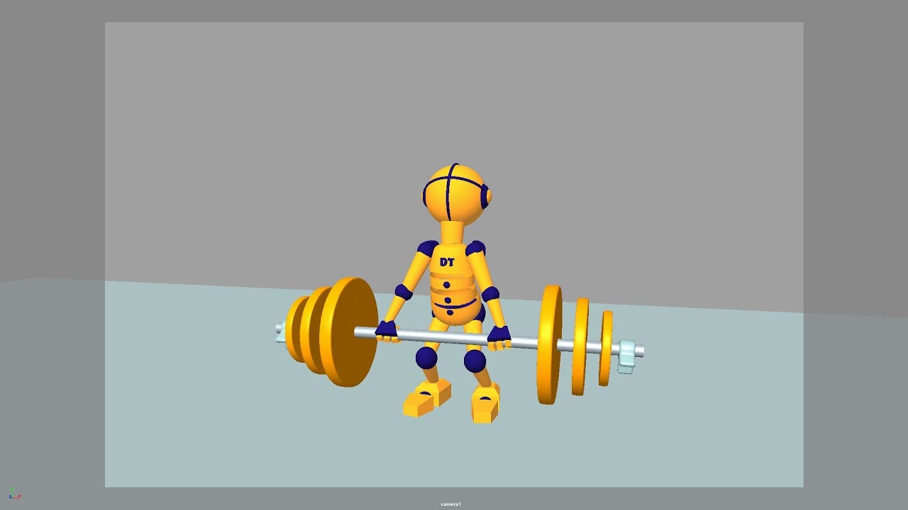 ArtStation - Weight lifting animation