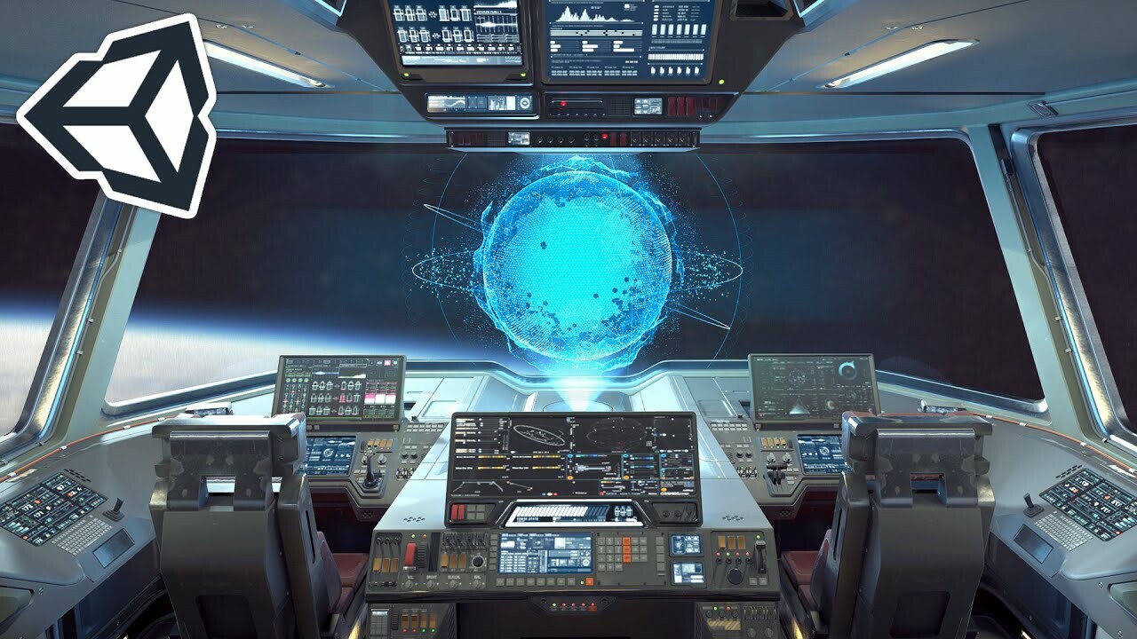 ArtStation - Sci Fi Cockpit Bridge 6
