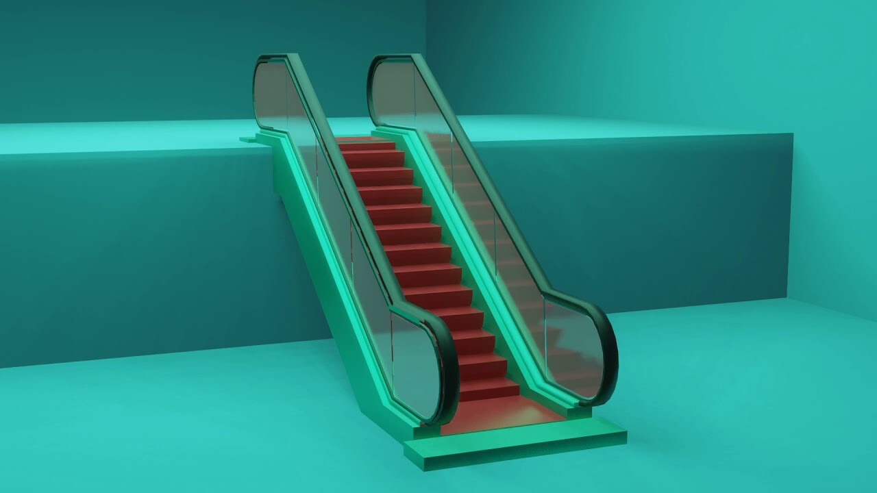 ArtStation - Escalator Animation